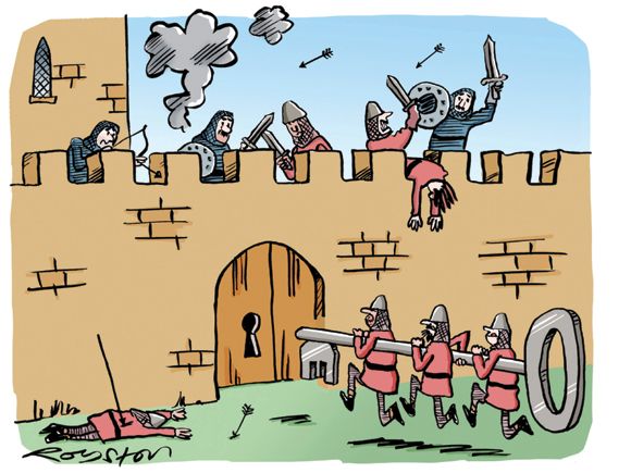 Cartoon: The key to the castle