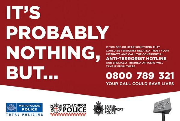 Posters, police and the public: how counter-terror measures change our lives