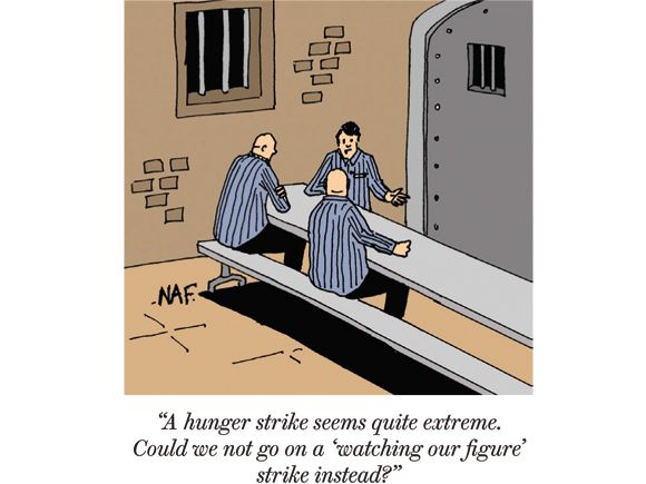 Cartoon: Hunger Strike