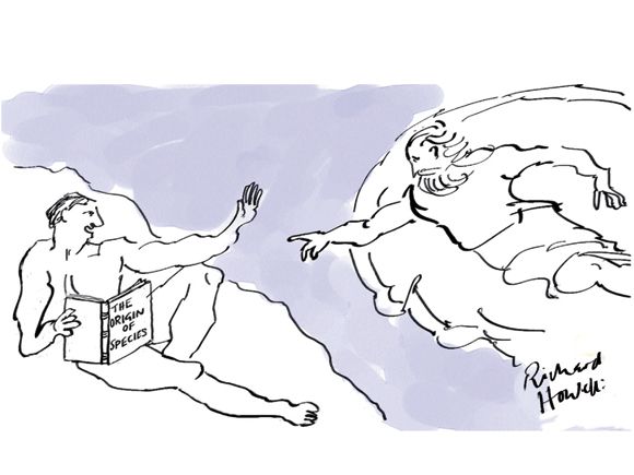 Cartoon: Hand of God