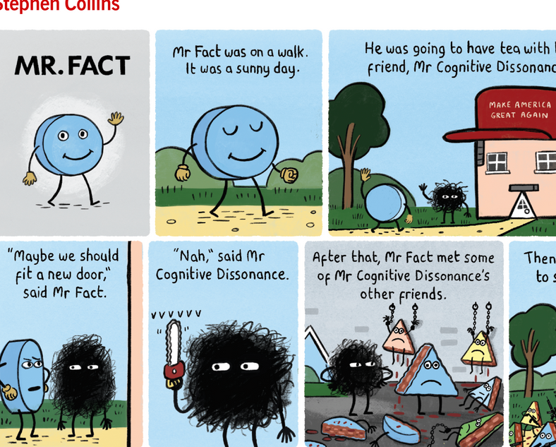Stephen Collins's cartoon: Mr. Fact